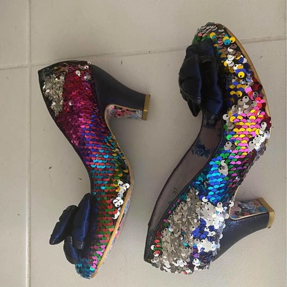 Irregular Choice | Shoes | Irregular Choice Lady Banjoe Rainbow Sequin ...